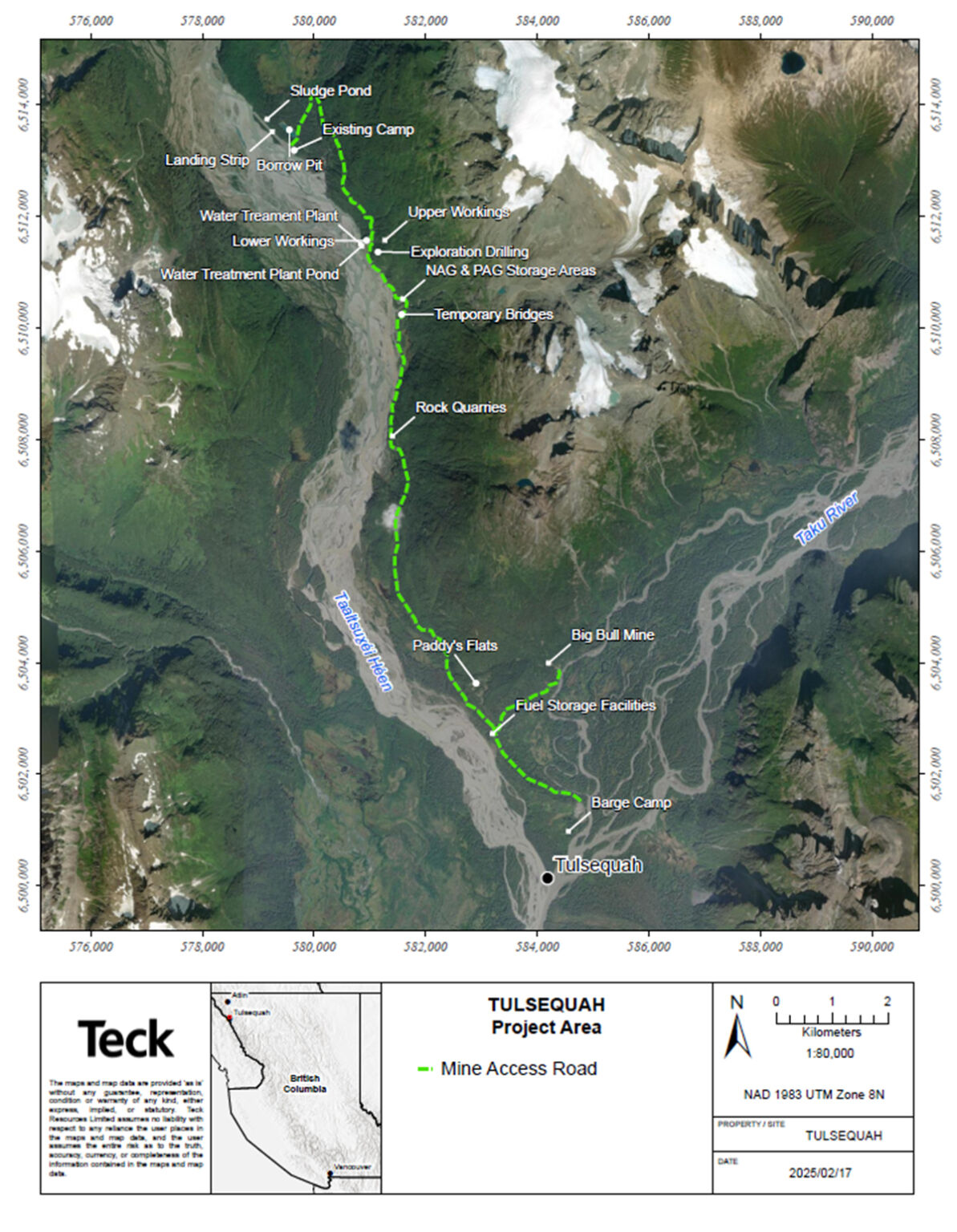 Maps 2025 Mine – Taku River Tlingit First Nation